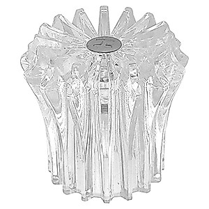 Avalon Plumbing Supply Tub and Shower 3 Piece Faucet Marquis Handles Replacement for Price Pfister Systems, 12 Point Broach, 3 Piece Set of Hot, Cold, Diverter, Clear Acrylic