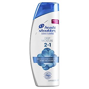 Head & Shoulders Deep Moisture Advanced 2 In 1 Dandruff Shampoo And Conditioner, 6 Count