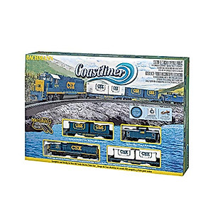 Bachmann Trains - Coastliner Ready To Run Electric Train Set - HO Scale