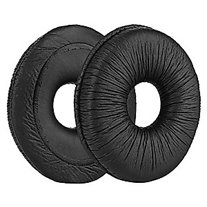 Geekria QuickFit Replacement Ear Pads for Panasonic Technics RP-DJ1200, RP-DJ1205, RP-DJ1210 Headphones Ear Cushions, Headset Earpads, Ear Cups Cover Repair Parts (Black)