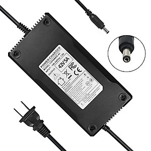 YZPOWER 42V 5A Battery Charger for Electric Bike Electric Scooter 36V Lithium Battery Pack 5.5mm 2.1mm Connector