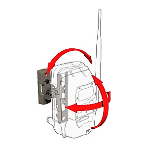 Cuddeback Genius Pan Tilt Lock Mount includes Universal Adapter and Mounting Screws