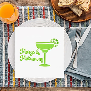 Margs and Matrimony Bachelorette Napkins, Margs and Matrimony Bachelorette Decorations, Margs and Matrimony Decor, Mexican Fiesta Wedding Bridal Shower, Margarita Bachelorette Party Decorations