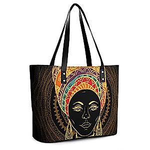 Womens Handbag African Woman Leather Tote Bag Top Handle Satchel Bags For Lady