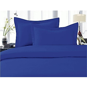 CELINE LINEN Best, Softest, Coziest Duvet Cover Ever! 1500 Premier Hotel Quality Luxury Super Soft Wrinkle Free 3-Piece Duvet Cover Set, Full/Queen, Royal Blue