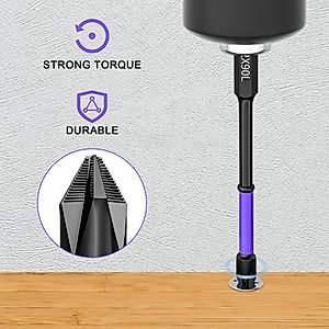 Upgraded High Hardness and Strong Magnetic Bit, 2024 New D1 Anti-Slip and Shock-Proof Bits With Phillips Screwdriver Bits, Strong Magnetic Screwdriver Bit