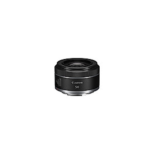 Canon RF50mm F1.8 STM for Canon Full Frame Mirrorless RF Mount Cameras [EOS R, EOS RP, EOS R5, EOS R6](4515C002) (Renewed) Black