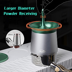 IKAPE 58mm Espresso Powder Receiver Cup, Coffee Powder Receiver Container, Suitable for 58mm Portafilters (Silver)