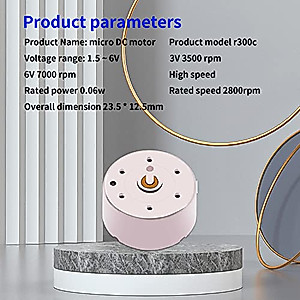 V TELESKY 10Pcs 1.5V 3V 6V 7000rpm Small Micro DC Generator Mini Electric Motor with Wire for DIY Toys Wind Turbine Generator