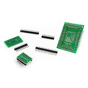 KeeYees 12 Types SMD to DIP Adapter PCB Proto Board Kit SOP8 SOP10 SOP14 SOP16 SOP20 SOP24 SOP28 0402/0603/0805 SMT SOT89/SOT223 TQFP100 QFN32 QFN44/48 with 40pcs 2.54mm Pin Header
