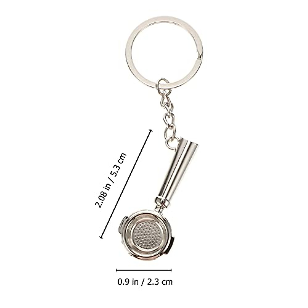 KESYOO 2pcs Coffee Series Keychain Zinc Alloy Coffee Strainer Key Ring Key Pendant Charm for Barista Coffee Lover Gift Women Men