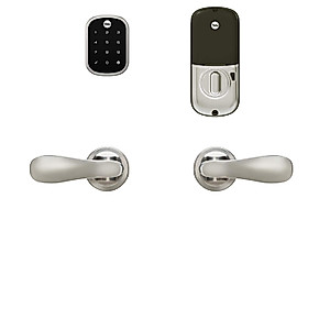 Yale Security B-YRD256-ZW-NV-0BP Yale Assure Lock SL with Z-Wave with Navis Paddle - Works with Ring Alarm, Smartthings, and Wink Smart Touchscreen Deadbolt with Matching Lever, Oil Rubbed Bronze