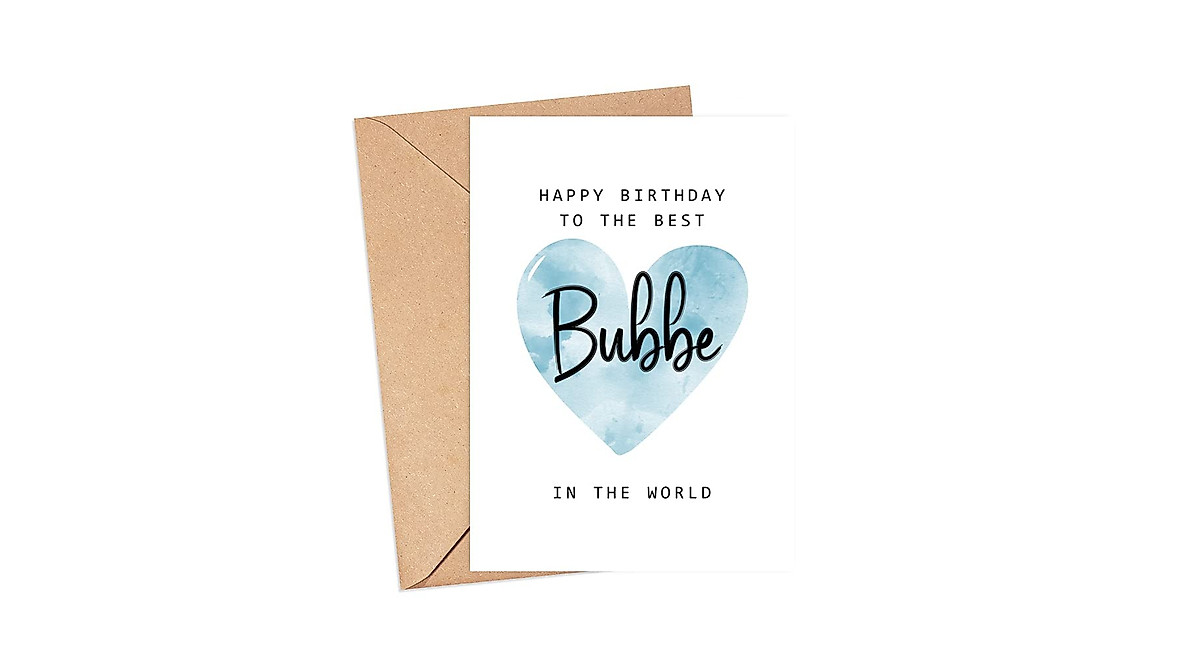 MoltDesigns Happy Birthday To The Best Bubbe In The World Card - Bubbe ...