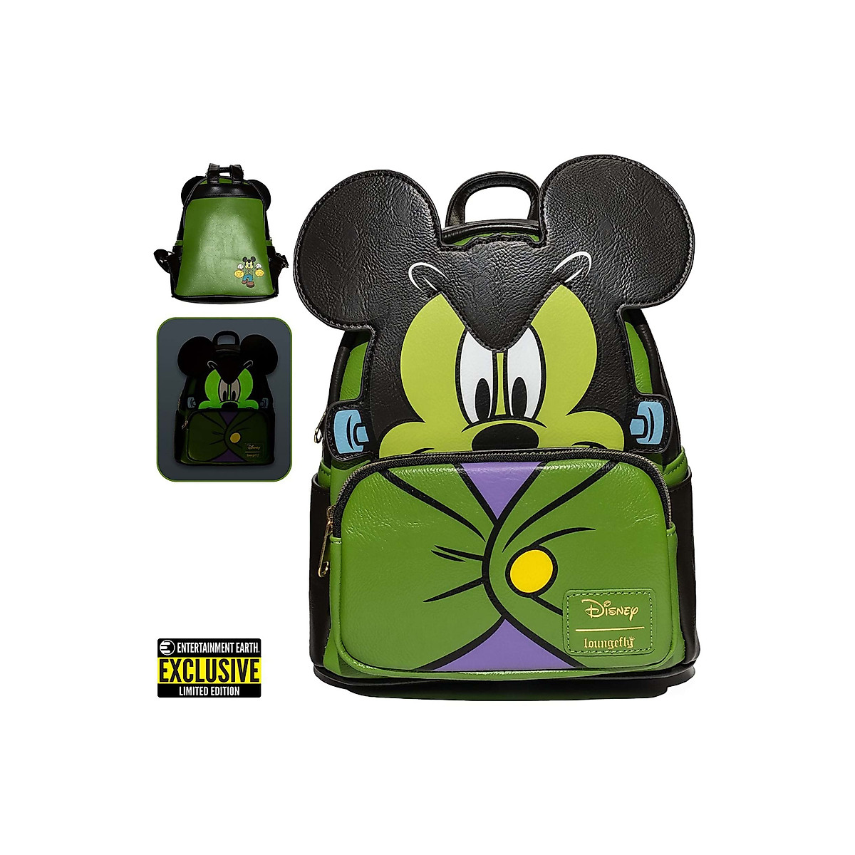 Mickey Mouse Frankenstein Mickey Cosplay Mini-Backpack - Entertainment Earth Exclusive