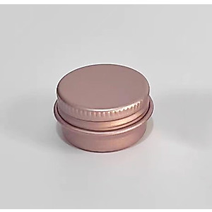 Warmword 25 Pcs Metal Round Tins Aluminum Tin Cans with Screw Lid, 0.18 Ounce,for Lotion Bars, Balms, Spices, Beard Balm, Crafts