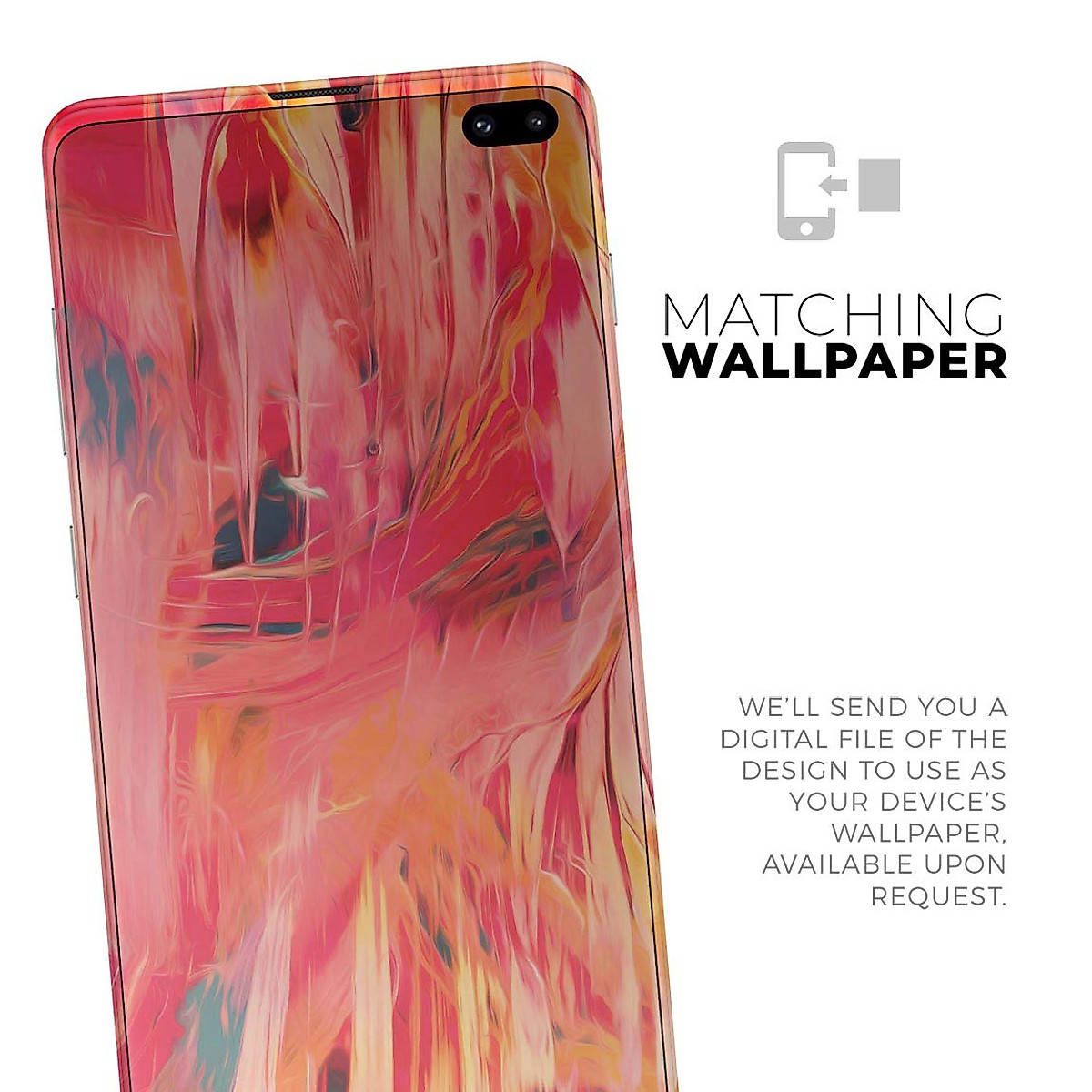 DesignSkinz Blurred Abstract Flow V10 Protective Vinyl Decal Wrap Skin Cover Compatible with The Samsung Galaxy S20 (Screen Trim & Back Glass Skin)