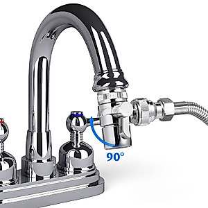 DOITOOL 2Pcs Sink Faucet Diverter Valve with Aerator and Male Threaded Adapter, Washing Machine Hose Adapter for Sink Faucet, Sink Faucet Connector for Water Diversion