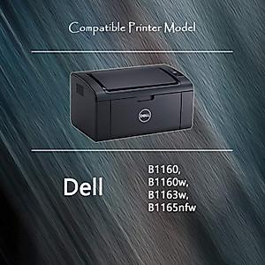 (1-Pack) TG Imaging (1xBlack) Compatible Toner Cartridge Replacement for Dell B1160W B1160 B1163w B1165nfw 1160 1160W 331-7335 Printer (1 Pack, Black)