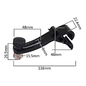 6PCS Adjustable Drum Clips Microphone Drum Rim Clamps Mount Mic Clip