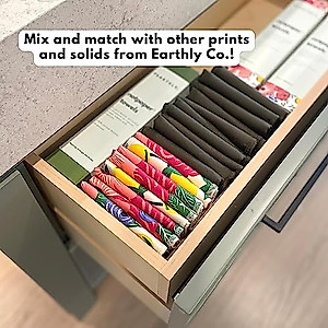 Earthly Co. Reusable Paper Towels - 10 Pack - Cloth Paper Towels Reusable Washable - Roll of Reusable Napkins Paperless Paper Towels - Absorbent + Long Lasting - Zero Waste Products - (Flowers)