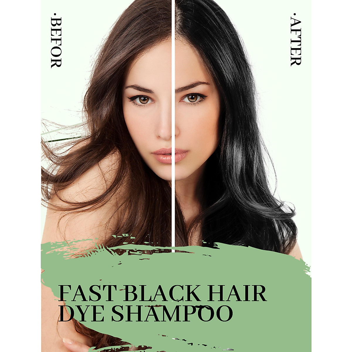 Black Hair Shampoo, Good Applicability White Hair Removal Dye Hair Coloring Shampoo Instant Hair Dye Shampoo for Men and Women 250ml (250mL)