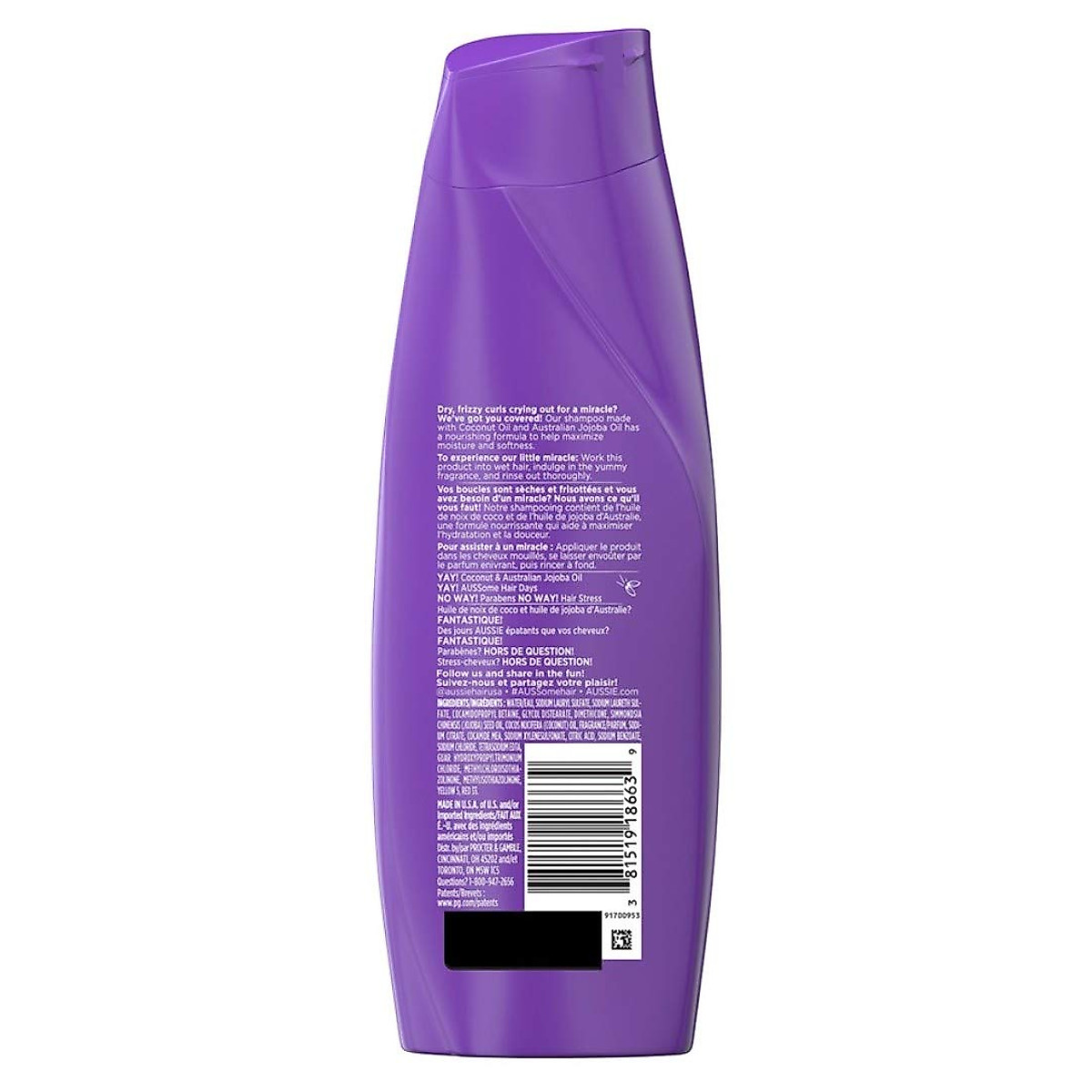 Aussie Shampoo Miracle Curls 12.1 Ounce (360ml) (2 Pack)