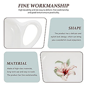 DOITOOL White Ceramic Tea Bag Coasters Tea Bag Holder, 2Pack Teapot-Shaped Spoon Rests Tea Bag Storage Rack Classic Teabag Caddy Holder Saucer