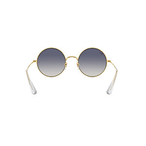 Ray-Ban RB3592 Ja-Jo Round Sunglasses, Gold/Light Brown Gradient Blue, 55 mm