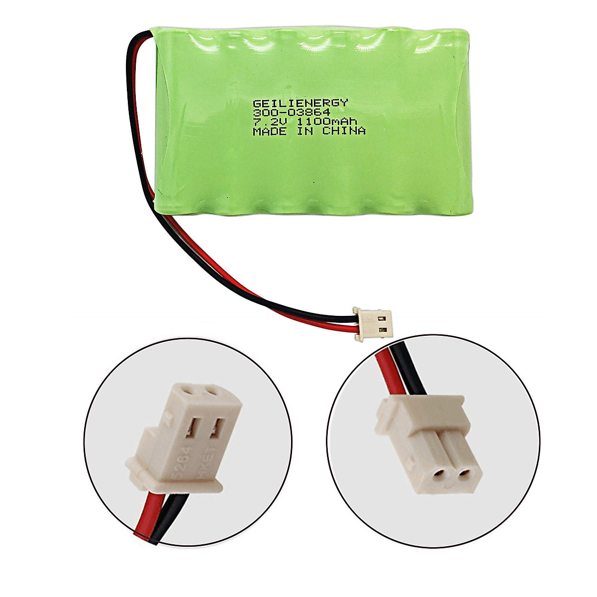 GLEPOWEER (1 Pack) 300-03864-1 Battery 7.2V 1100mAh Compatible for Honeywell Alarm Lynx WALYNX-RCHB-SC Honeywell Lynx Touch K5109, L3000, L5000, L5100 ADEMCO 300-06868