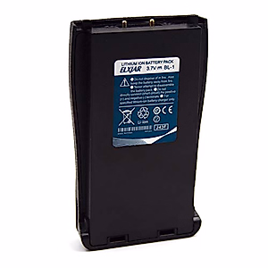 elxjar (5-Pack) 3.7V BL-1 Li-ion Rechargeable Replacement Battery Compatible with BAOFENG BF-666S BF-777S BF-888S BF-999S, Retevis H-777, Arcshell AR-5, Ansoko