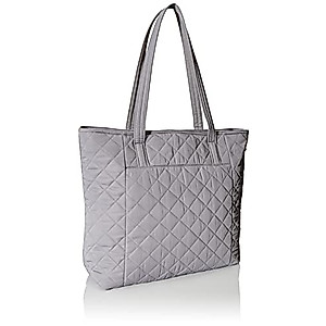 Vera Bradley Women's Performance Twill Vera Tote Bag, Classic Gray, One Size
