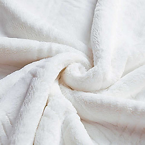 Monte & Jardin Luxury Collection Ultra Plush, Cozy, & Soft Throw, Heavy Weight for Extra Warmth 60 X 70in {White}