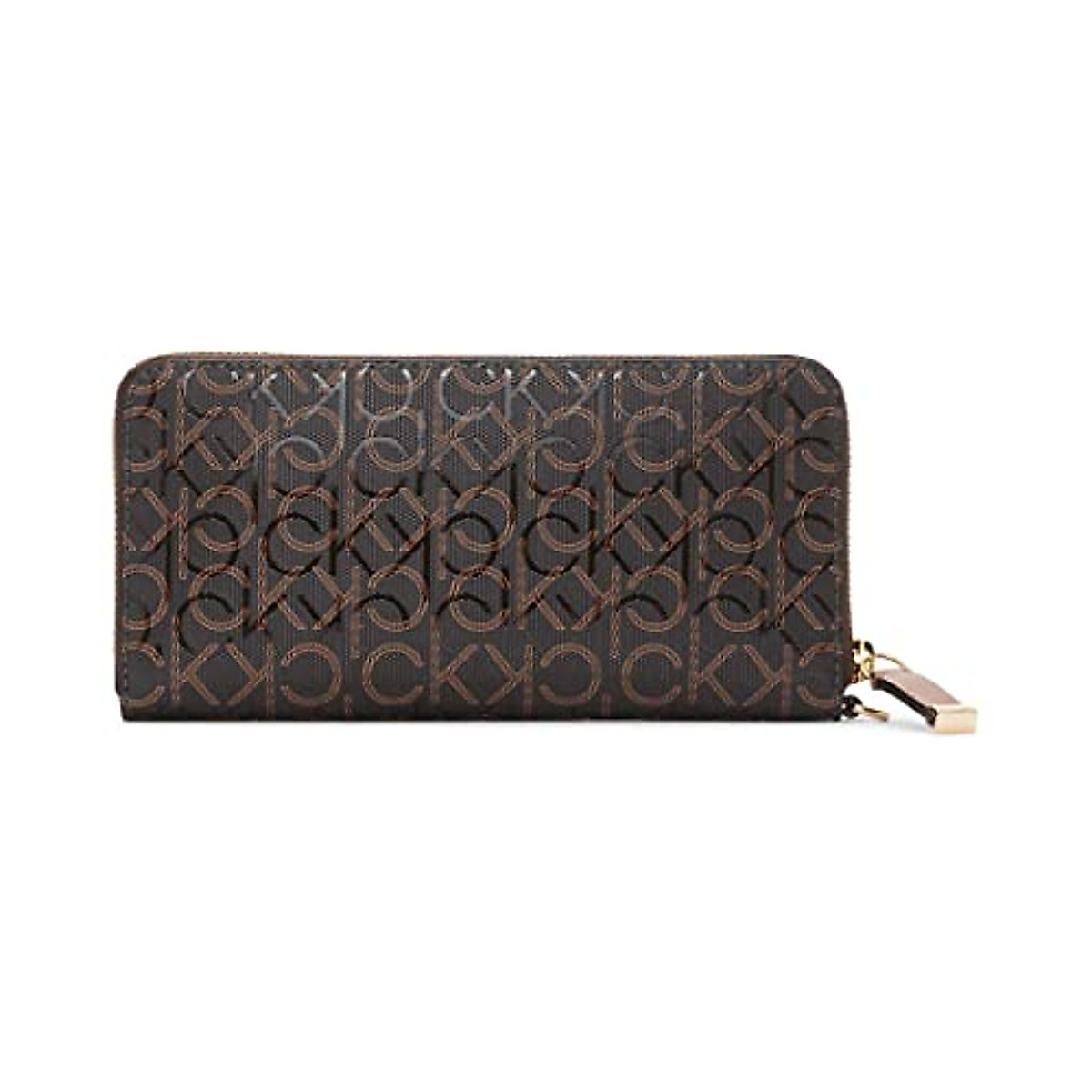 Calvin Klein Key Item Saffiano Continental Zip Around Wallet with Wristlet Strap