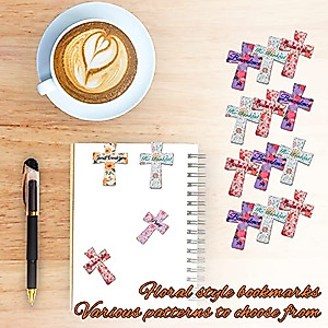 24Pcs Magnetic Bookmarks Floral Magnet Page Book Markers Bookmark Magnetic Page Clips Assorted Bookmark for Women Girls Students BookLovers Office Supplies