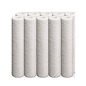 10-Pack Compatible for GE GXWH20S Polypropylene Sediment Filter - Universal 10-inch 5-Micron Cartridge for GE SINGLE SUMP WHOLE HOME FILTRATION SYSTEM by CFS