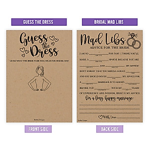 40 Rustic Funny Bridal Shower Games 20 Guests - Wedding Games For Bridal Shower Games For Guests, Couples Wedding Shower Games For Couples, Guess The Dress Bridal Shower Game Pack, Bridal Party Games