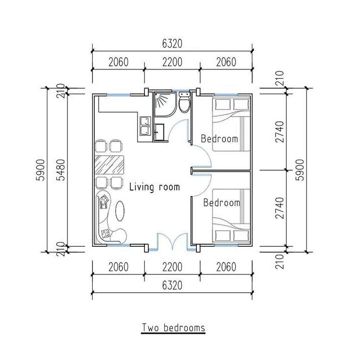 Expandable prefabricated Home Mobile, Prefab House for Hotel, Booth, Office, Guard House, Workshop - Efficient and Versatile Living Solution (20FT*40FT)