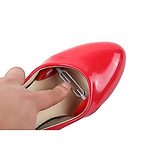 Jewelvwatchro 1Pair Mini Shoe Stretchers, Men Women Shoe Stretchers Shaper Expander Width Extender Adjustable-Red