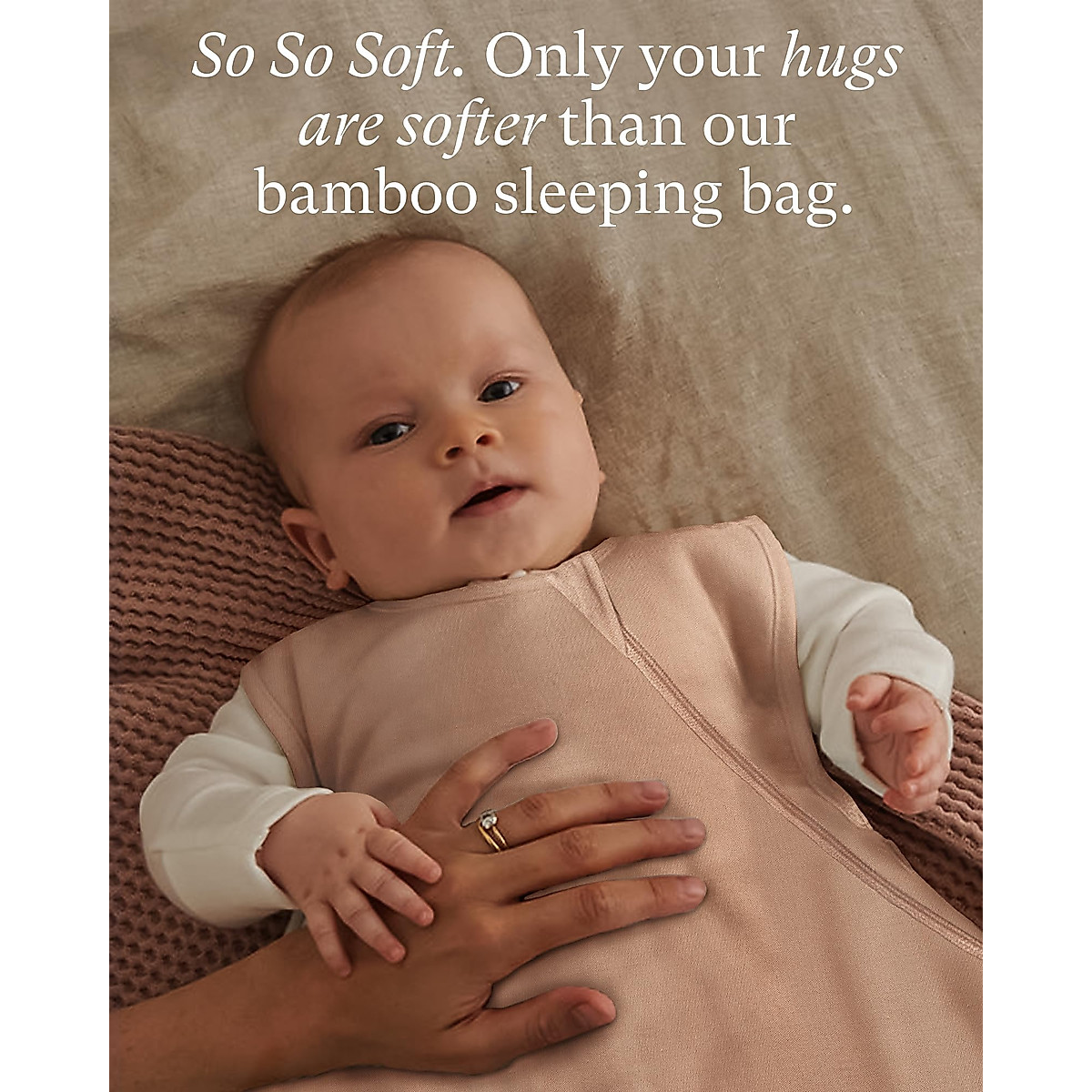 PurComfy Supersoft Sleep Sack 0.5 TOG, Premium Bamboo Viscose Baby Sleeping Bag, Lightweight Sleepsack 6-15 Months