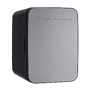 FRIGIDAIRE Portable 10L, 15-can Mini Fridge Brushed Stainless Rugged Refrigerator, EFMIS183-SS (Renewed)
