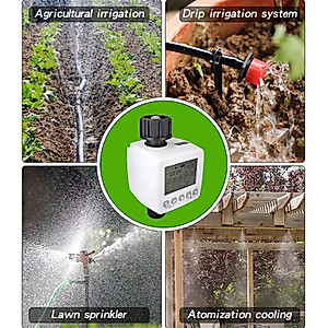 GENIGW Automatic Irrigation System Home Drip Irrigation Watering Kits System Sprinkler with Smart Controller for Garden Bonsai