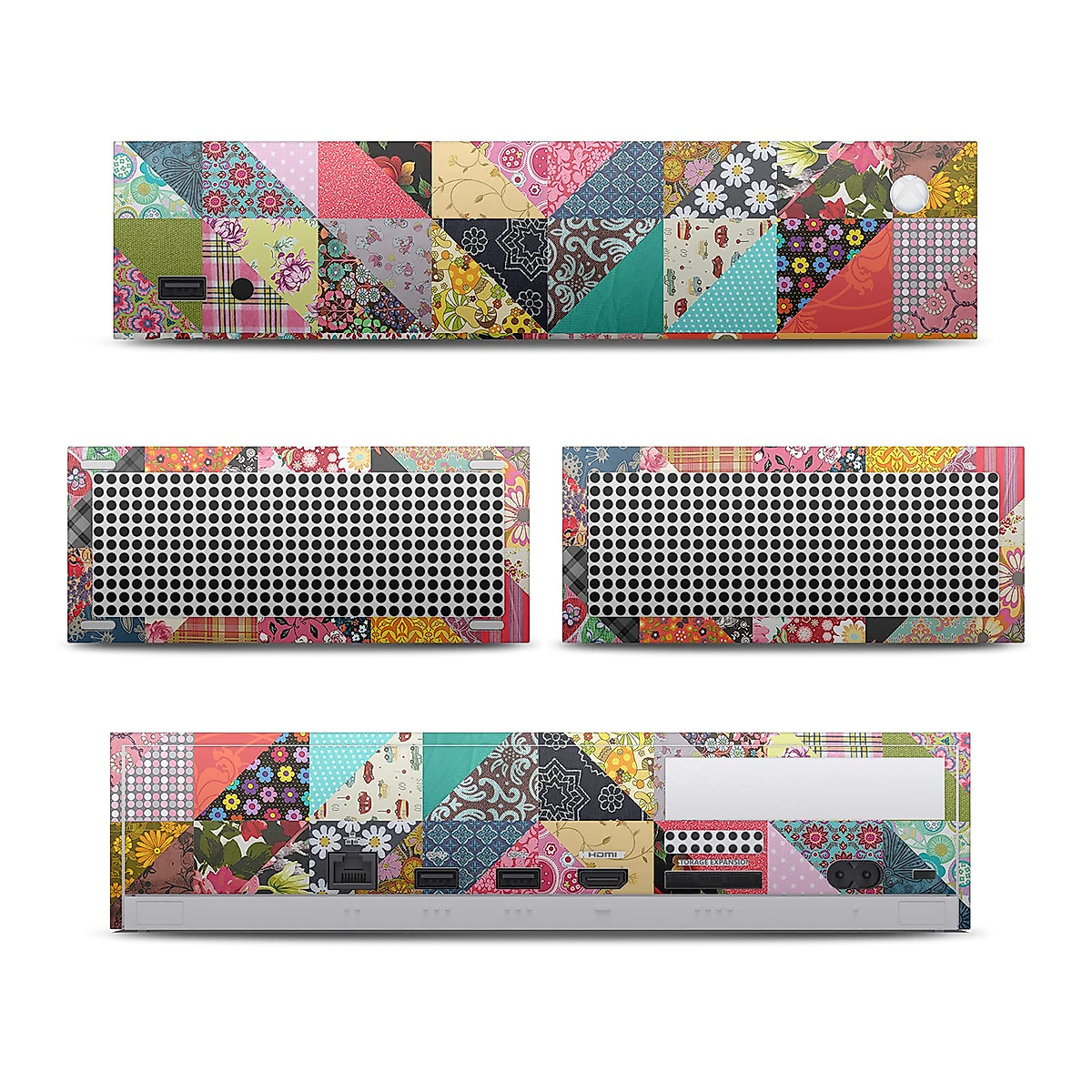 Head Case Designs Officially Licensed Rachel Caldwell Quilt Art Mix Vinyl Sticker Gaming Skin Decal Cover Compatible With Xbox Series S Console and Controller Bundle