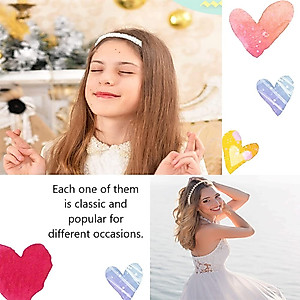 Ooosonlu Fashion Headbands Pearl Hairband Non-slip Bands Hair Accessories for Women Girls, Different Pattern