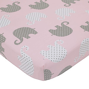 NOJO Dreamer - Pink/Grey Elephant 8 Piece Comforter Set