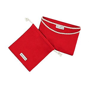 360° Modern Nursing Breastfeeding Cover & Car Seat Canopy – Luxurious Soft Organic Bamboo (Red) by Aria Claire