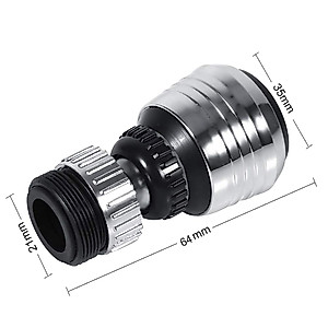 Faucet Nozzle Filter, 360 Degree Rotate Faucet, Anti Water Bubbler, Water Saving Tap Aerator Diffuser, Two Spraying Mode