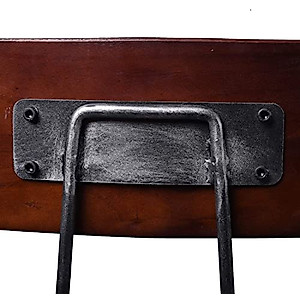 FUBIRUO 3 Piece Industrial Adjustable Bar Table Set, Kitchen Counter Height Dining Table with 2 Stools,Machinist Bar Table and Chairs Set, Bar Height Bistro Table and Swivel Pub Stools Pub Table Set