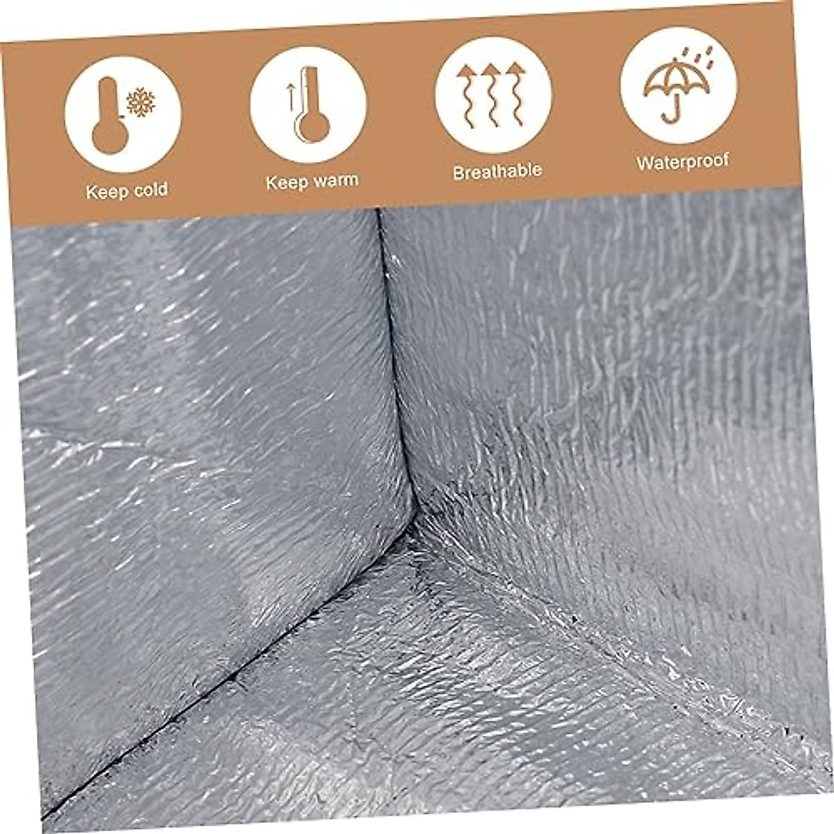 SOLUSTRE Insulated Bag insulated bag cloth insulated reusable grocery bags disposable cooler large cooler bag cooler bags insulated cooler bag food carrier Fresh food bag