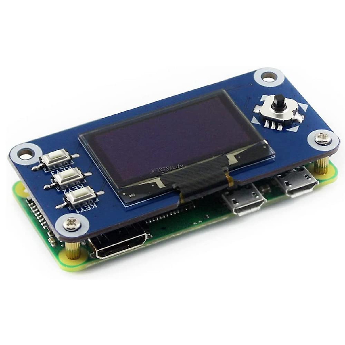 1.3inch 128x64 OLED Display HAT for Raspberry Pi 4 3 Jetson Nano SPI/I2C Interface with Embedded Controller @XYGStudy