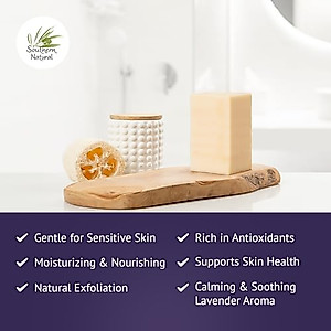 Southern Natural Lavender Goat Milk Soap Bar, 4 oz (1 Bar)